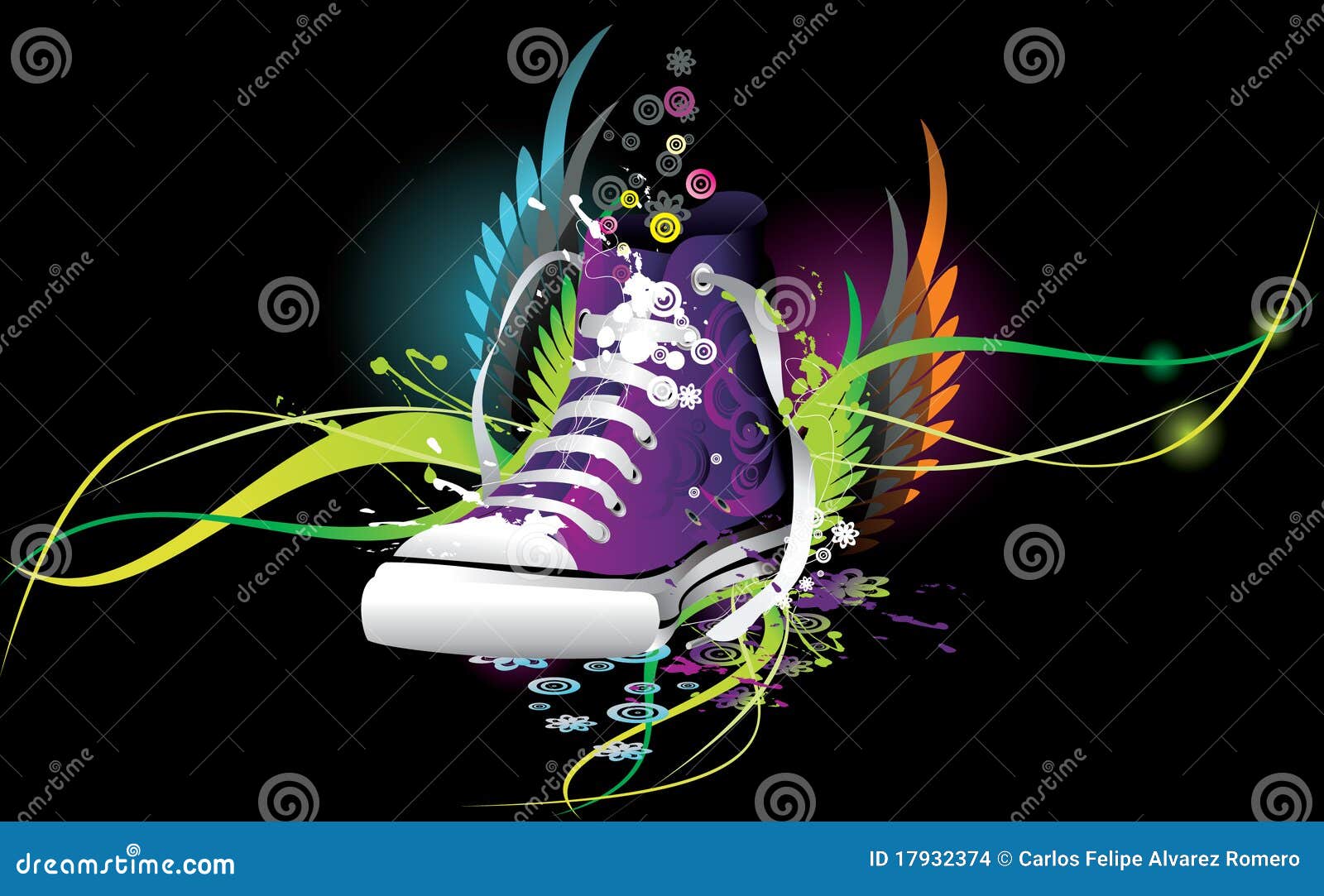 Sneaker Abstract Illustration Stock Vector - Illustration of customize ...