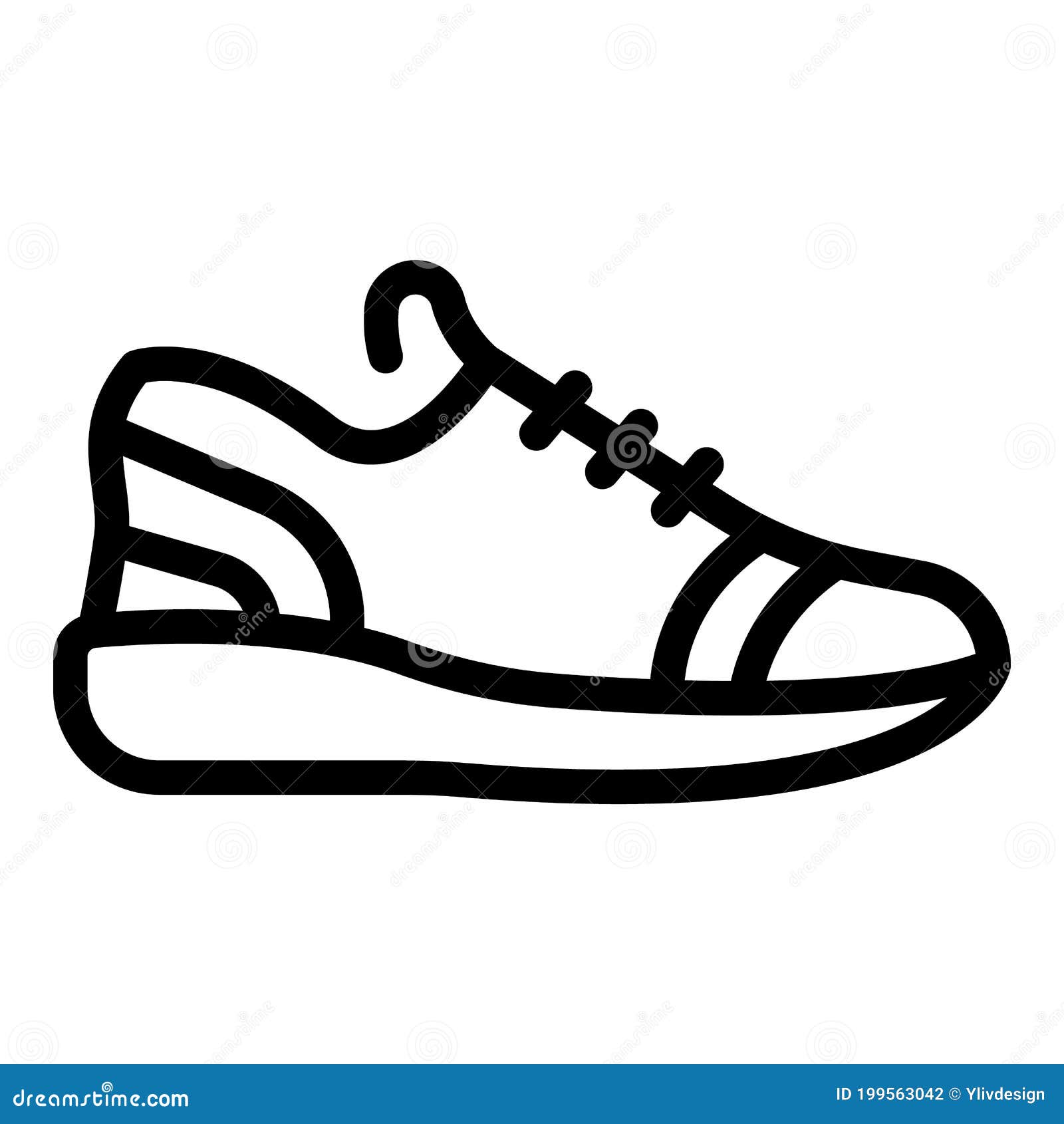Footwear Icon Set, Vector Collection Of Shoes Pictograms ...