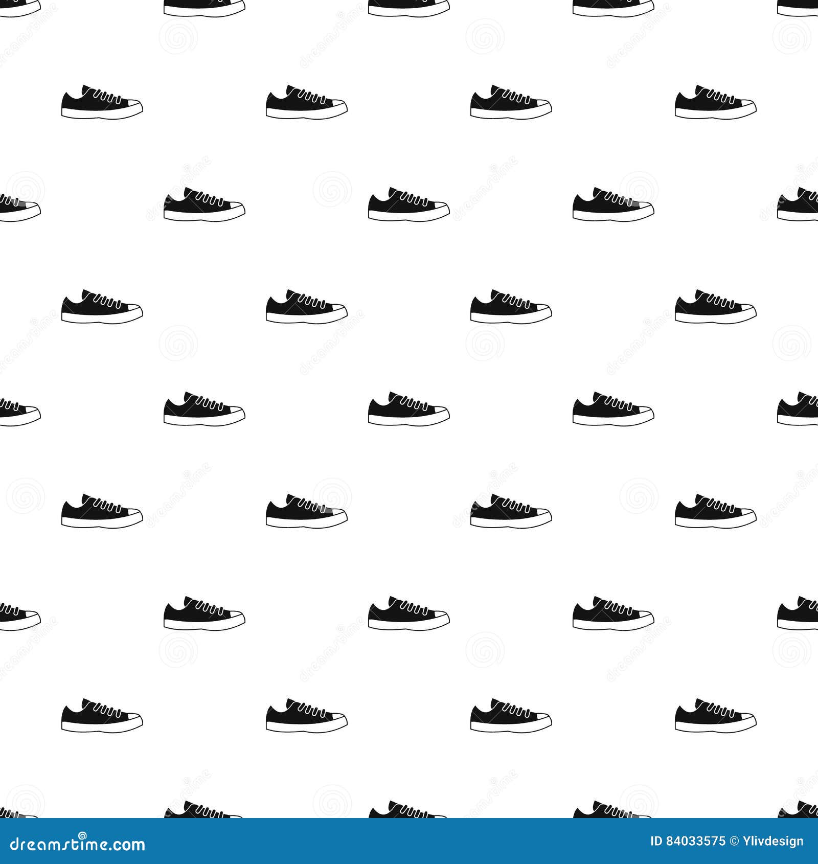 Sneaker Pattern, Simple Style Stock Vector - Illustration of shop ...