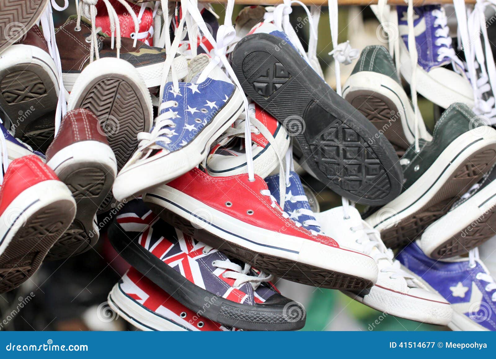 Sneakers of Old Shoes Second Hand. Stock Image - Image of second, shoes ...