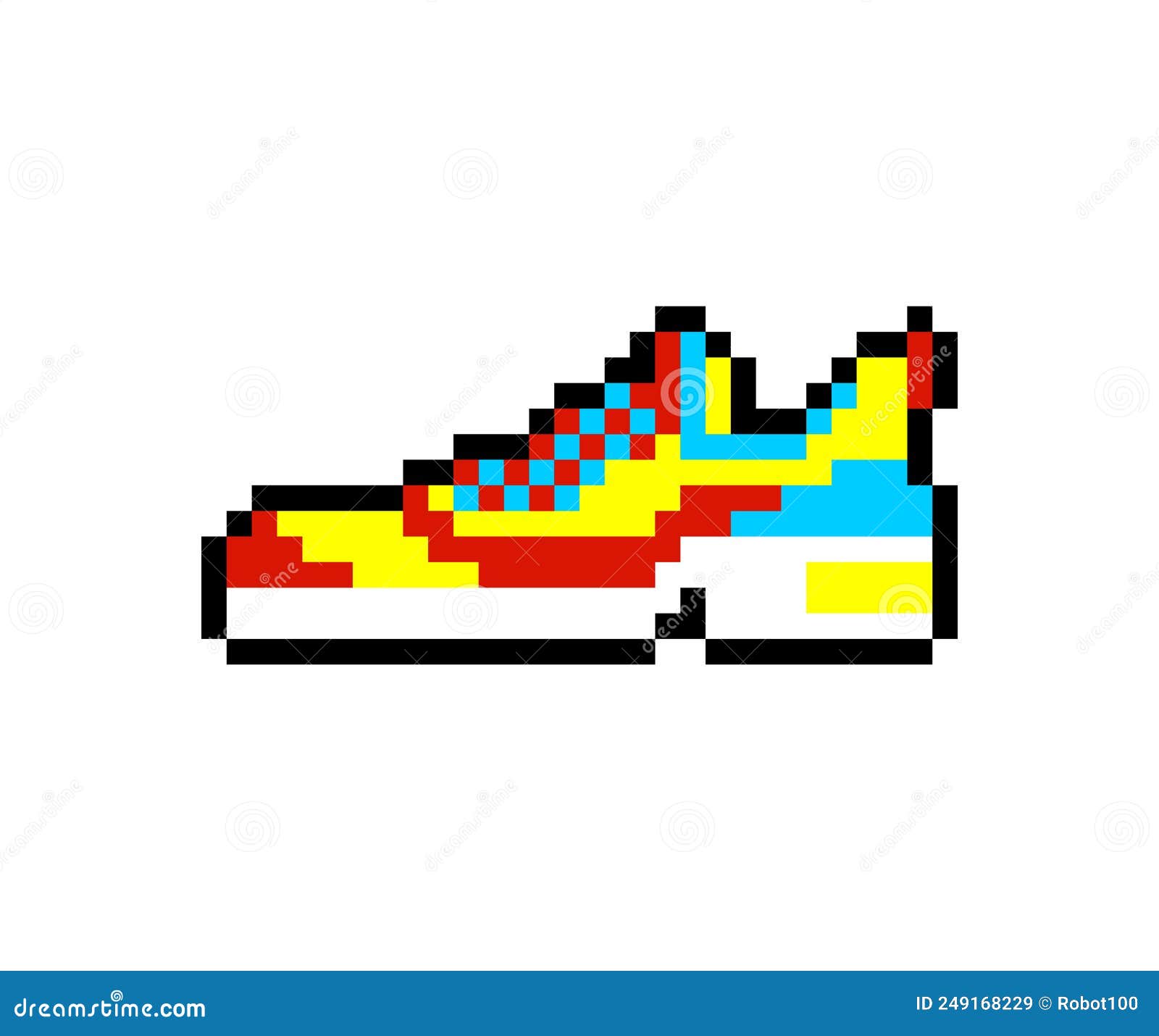 Sneakers Pixel Art. 8 Bit Sneaker Stock Vector - Illustration of game ...