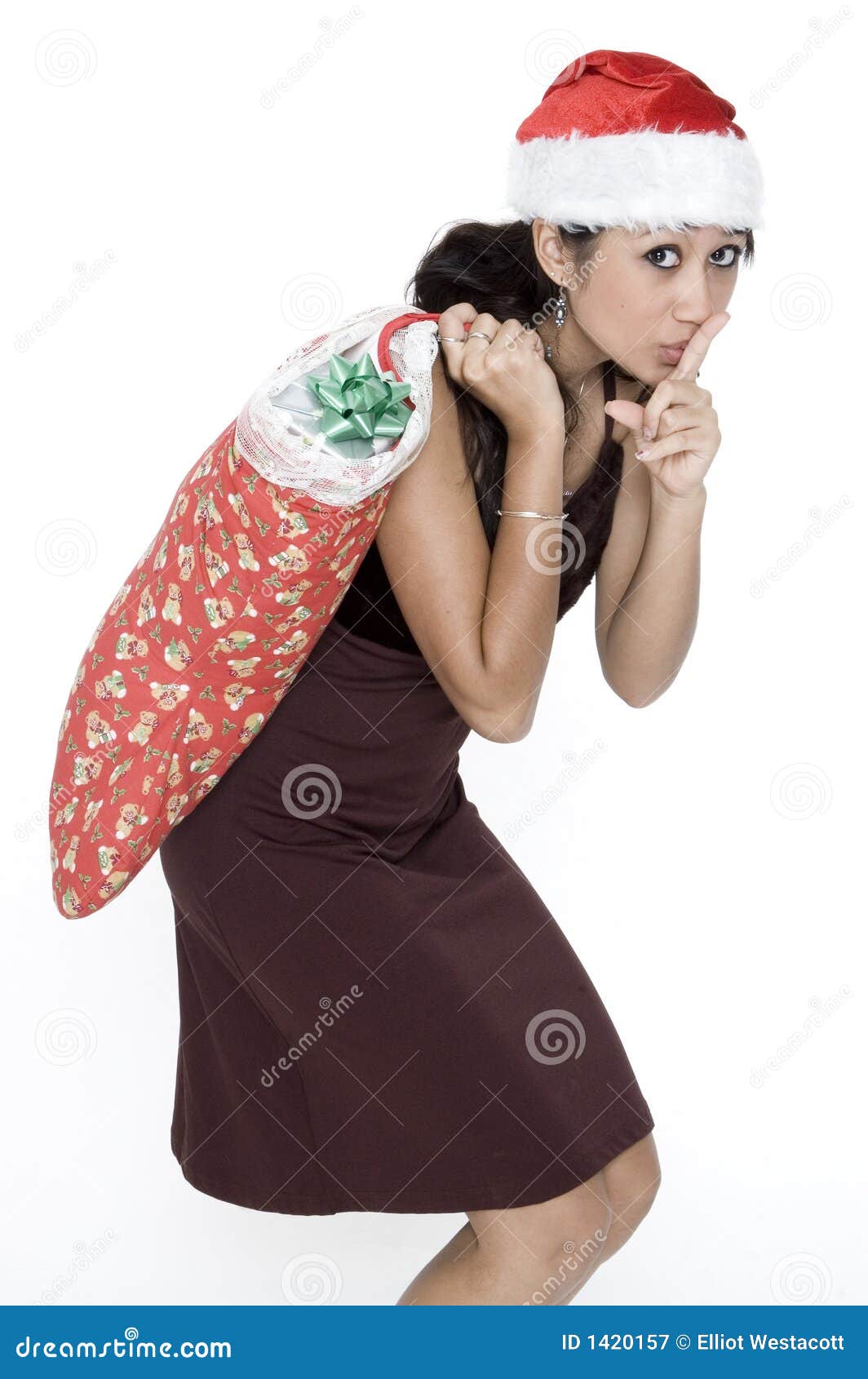 Sneaking with Presents stock image. Image of pleasant - 1420157