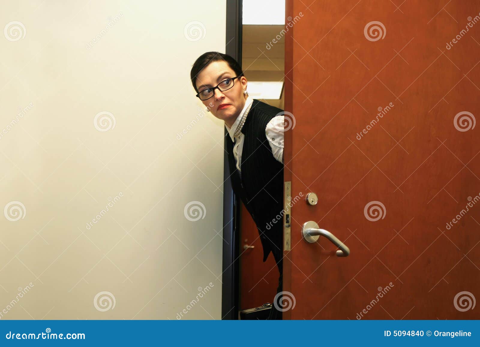 Sneaky Business stock photo. Image of business, doorway - 5094840