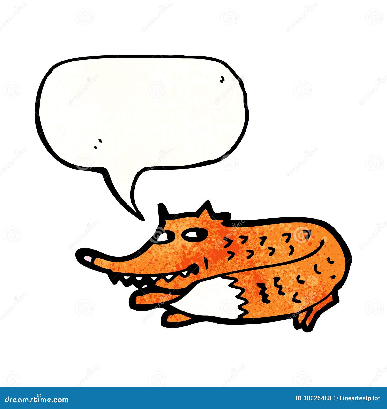 Sneaky fox cartoon stock vector. Illustration of talking - 38025488