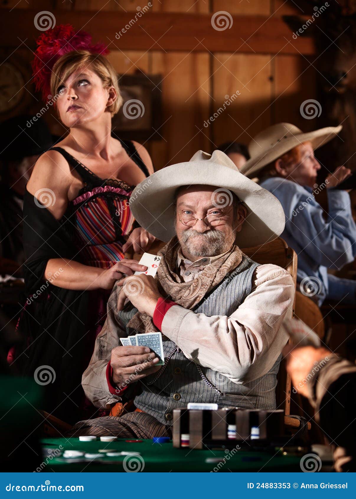 Sneaky Old Gambler stock image. Image of poker, lady - 24883353