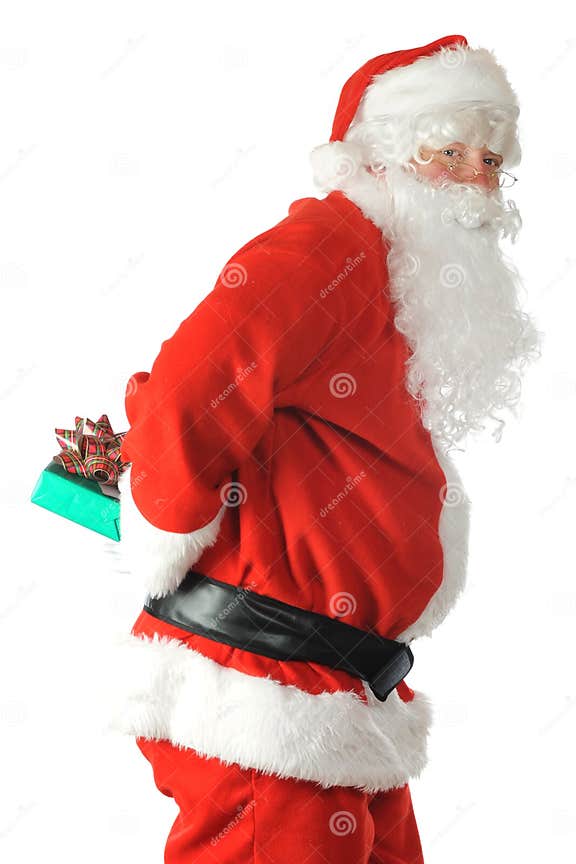 Sneaky Santa stock image. Image of xmas, wrapped, sneak - 11834361