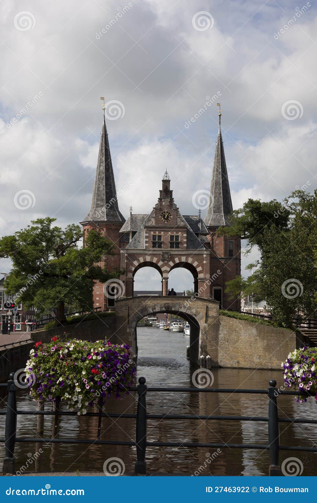 Sneek stock photo. Image of gate, bridge, holland, provence - 27463922