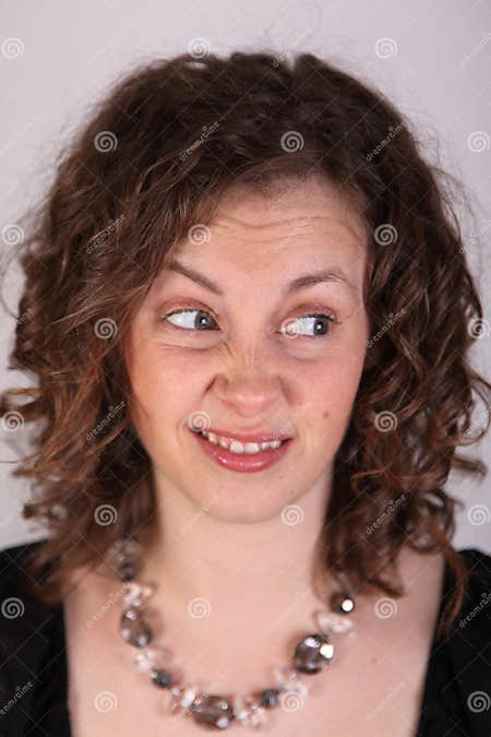 Sneer stock photo. Image of wrinkle, sneer, attractive - 19598210