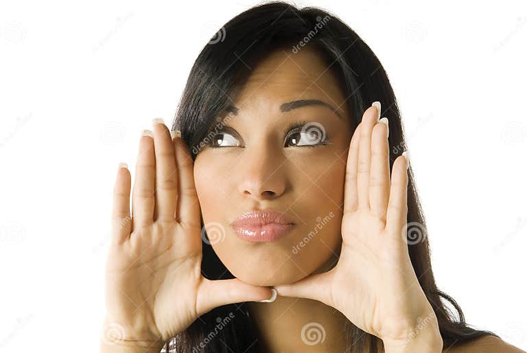 Sneer at stock photo. Image of lips, lady, person, close - 4878538