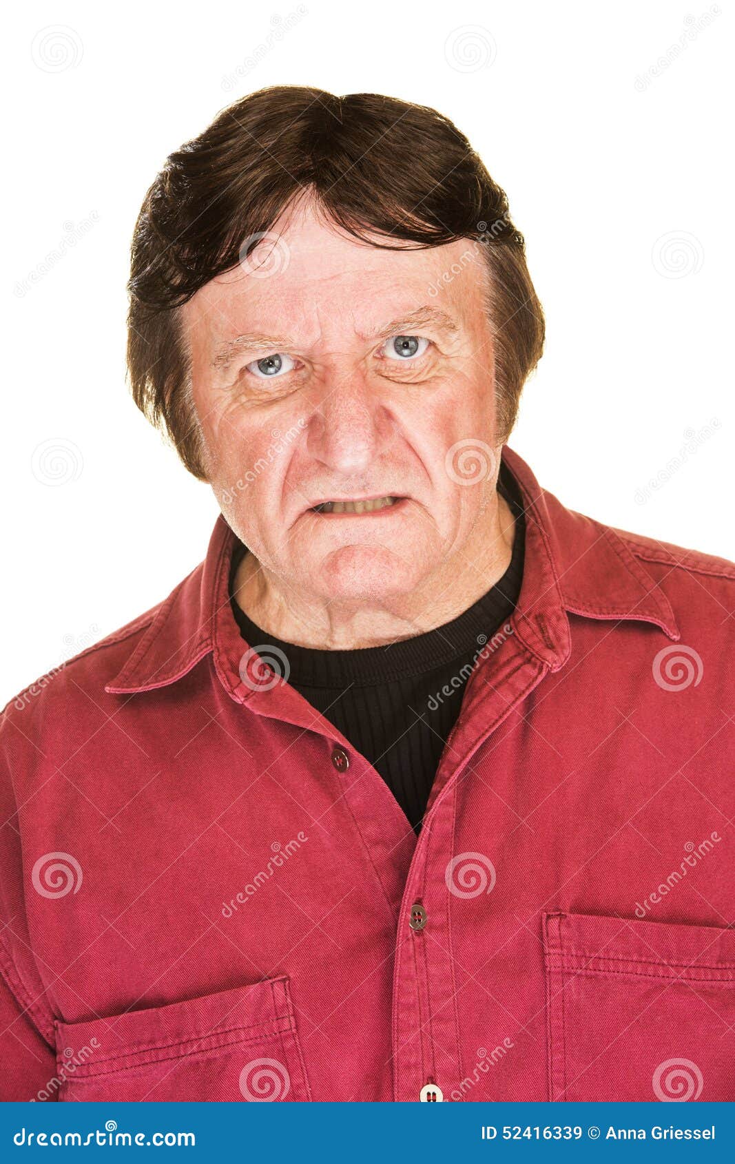 Sneering Man in Red stock image. Image of person, sneering - 52416339