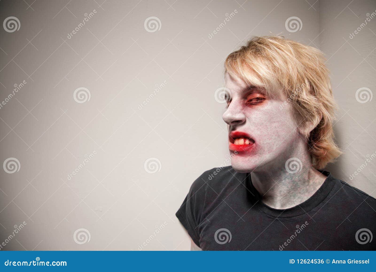 Sneering Zombie stock photo. Image of expression, corner - 12624536