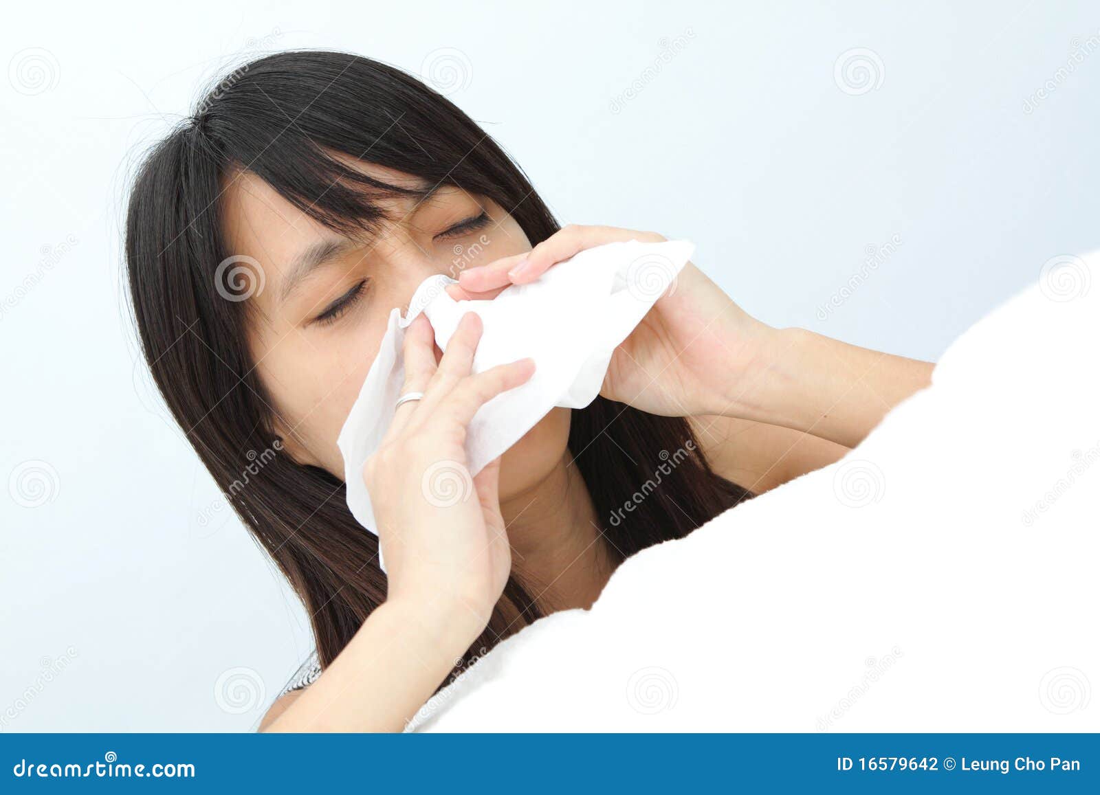 Sneeze girl stock photo. Image of home, cough, infection - 16579642
