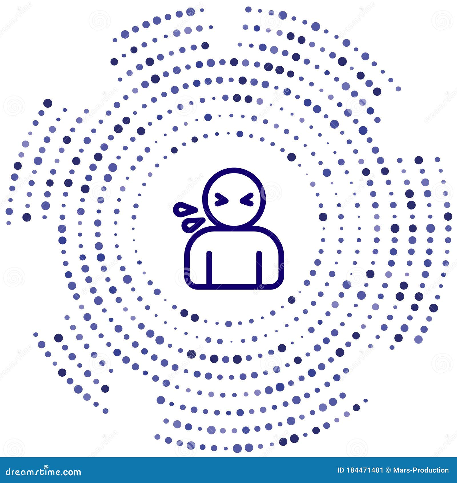 Sneeze Vector Icon. Sneeze Editable Stroke. Sneeze Linear Symbol for ...