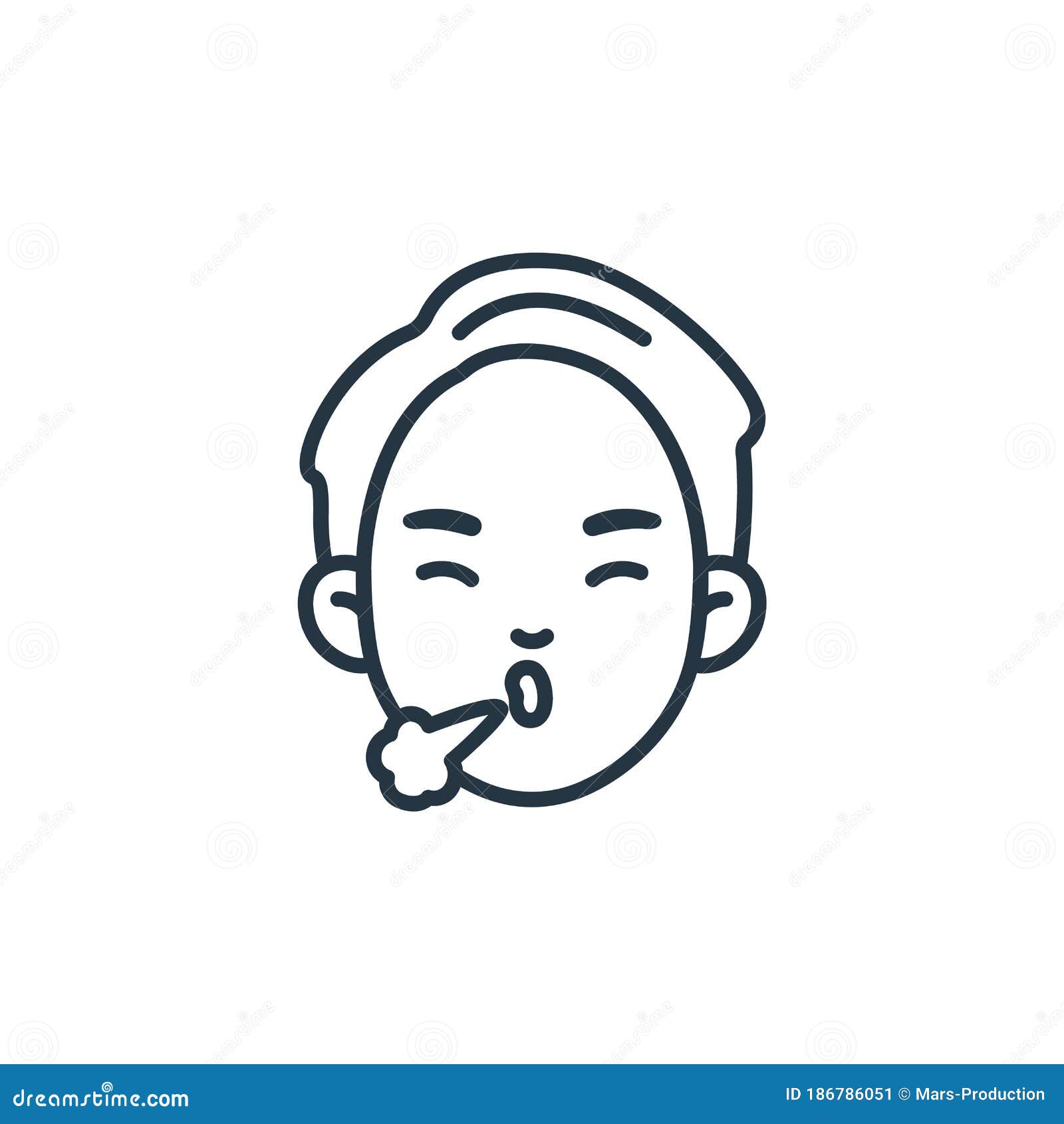 Sneeze Vector Icon. Sneeze Editable Stroke. Sneeze Linear Symbol for ...