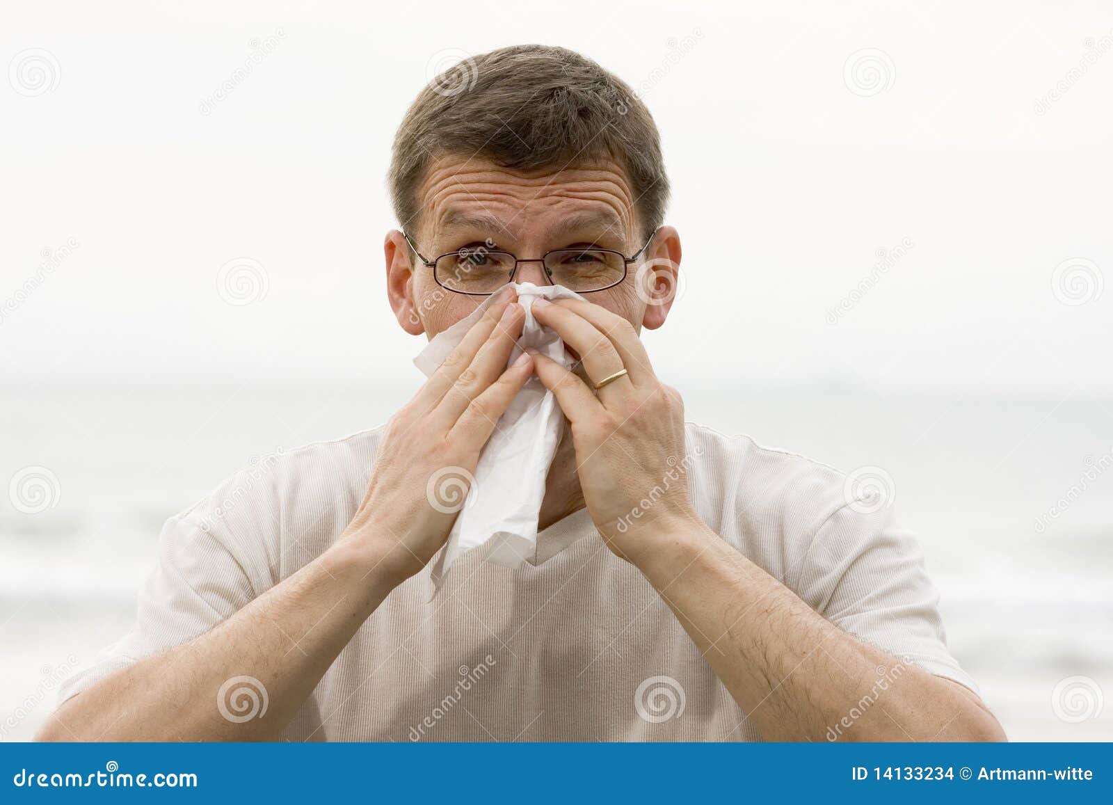Sneezing man stock photo. Image of cold, influenza, infection - 14133234