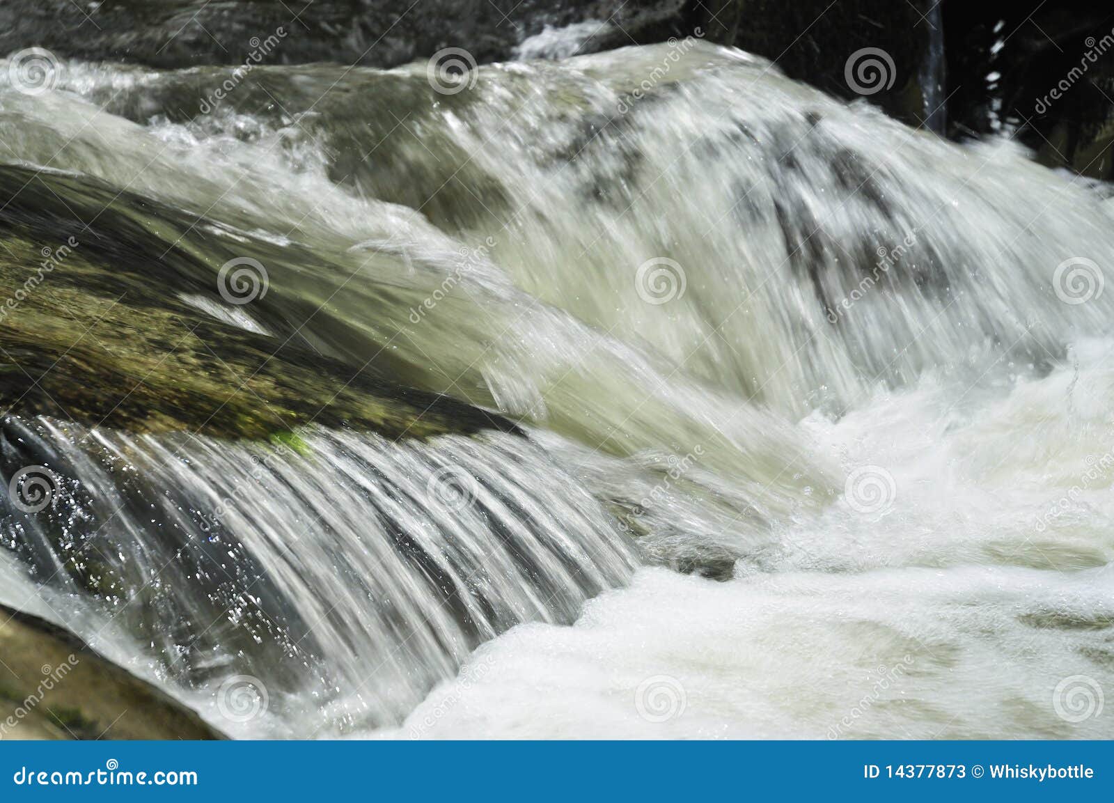 Snel Stromend Water Over Rotsen Stock Afbeelding - Image of wales ...