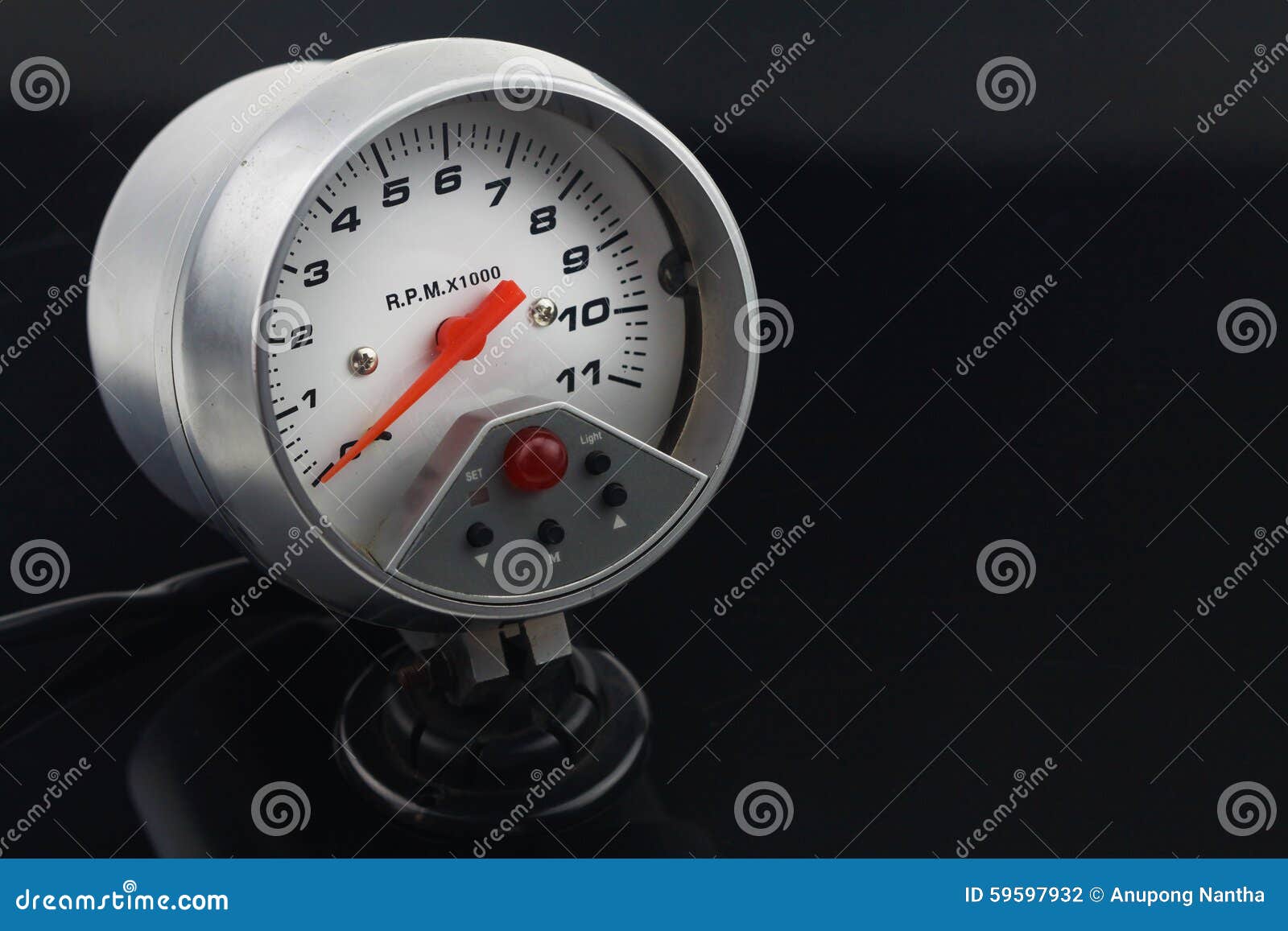 Snelheidsmeter in Auto Voor Maatregel De Snelheid Stock Foto - Image of ...
