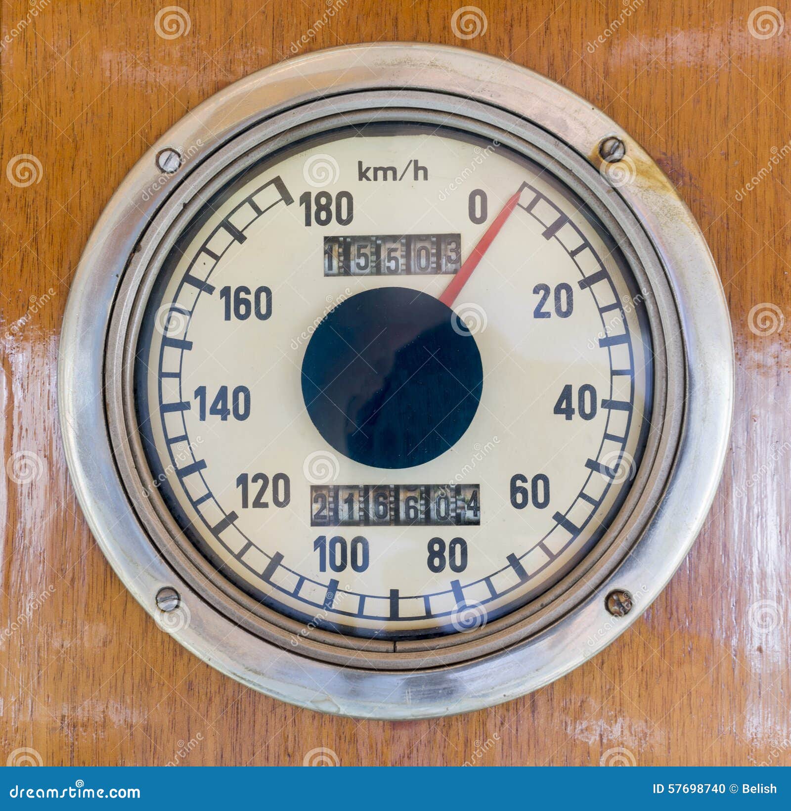 Snelheidsmeter in Een Oude Trein Stock Foto - Image of motor, gevormd ...