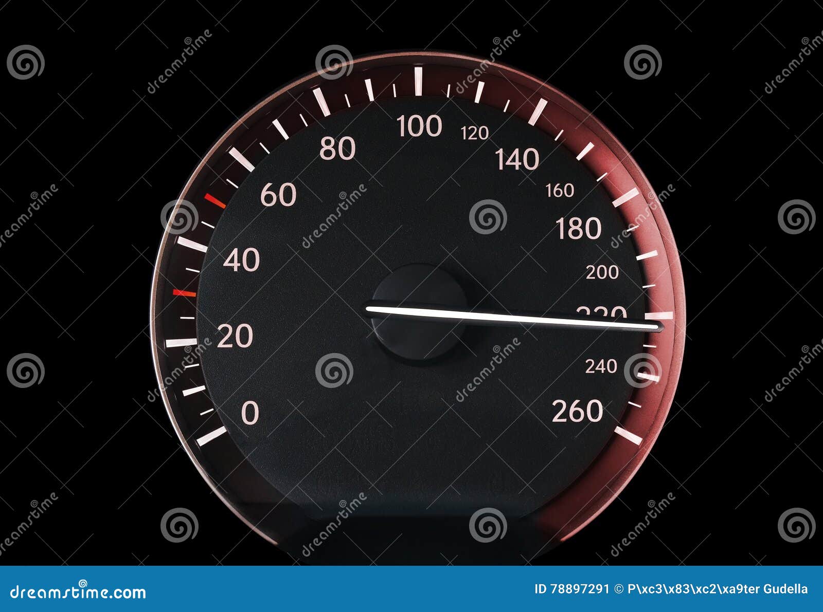 Snelheidsmeter Van Een Auto Stock Afbeelding - Image of toon ...