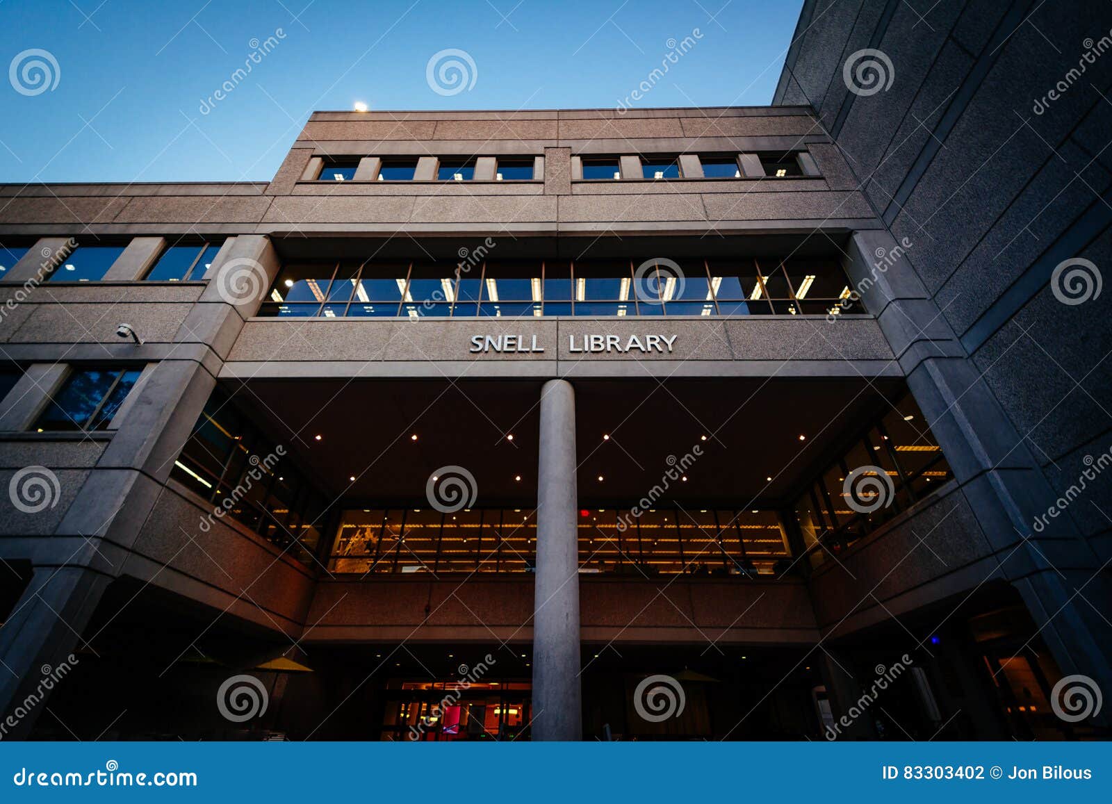 The Snell Library at Northeastern University in Boston, Massachusetts ...