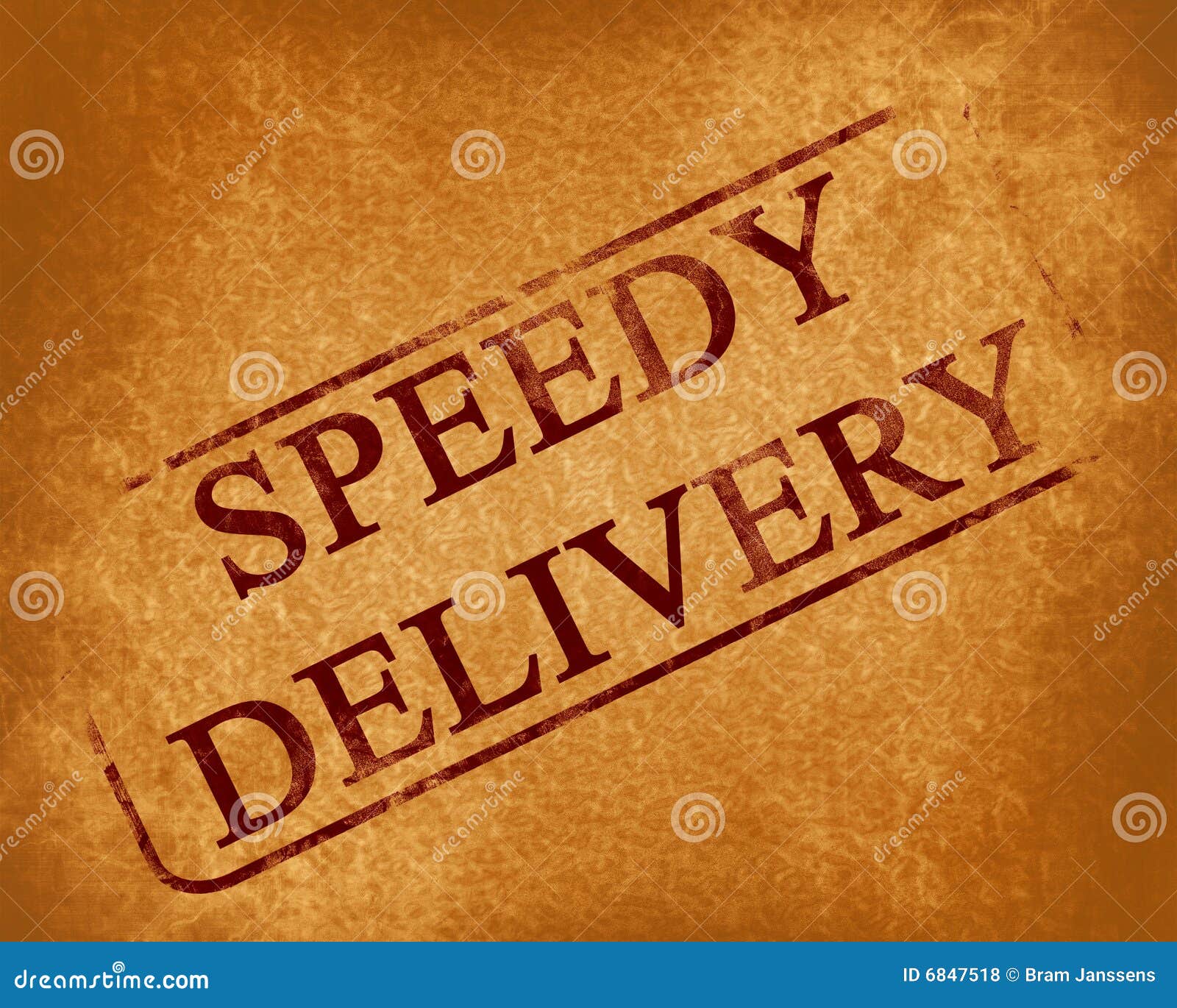 Snelle levering stock illustratie. Illustration of post - 6847518