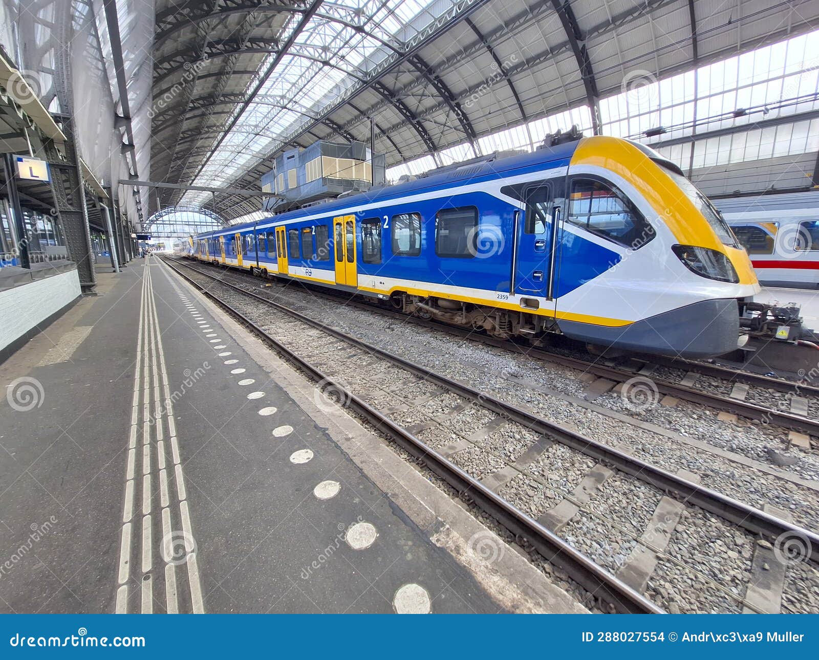 SNG Sprinter Local Commuter Train at Amsterdam Central Station ...