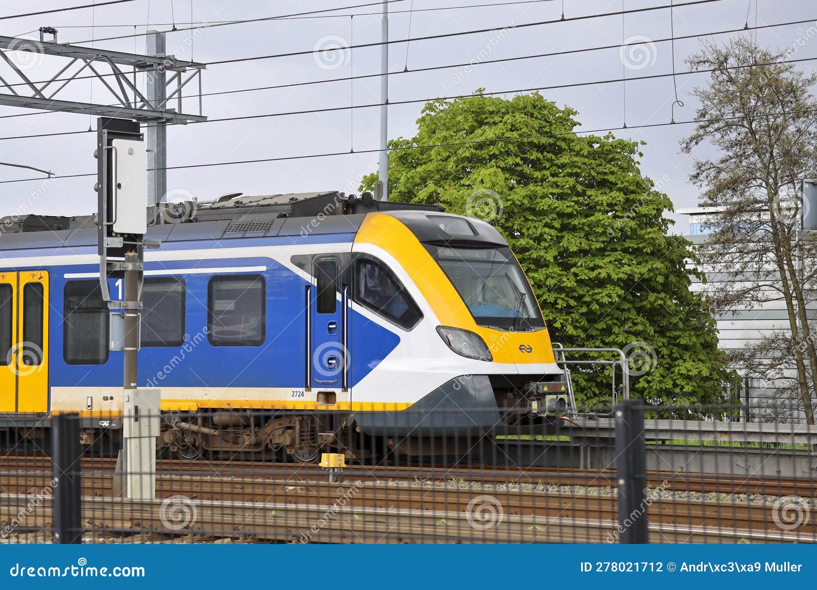 SNG Sprinter Train Waiting for Maintenance at Den Haag Forepark ...