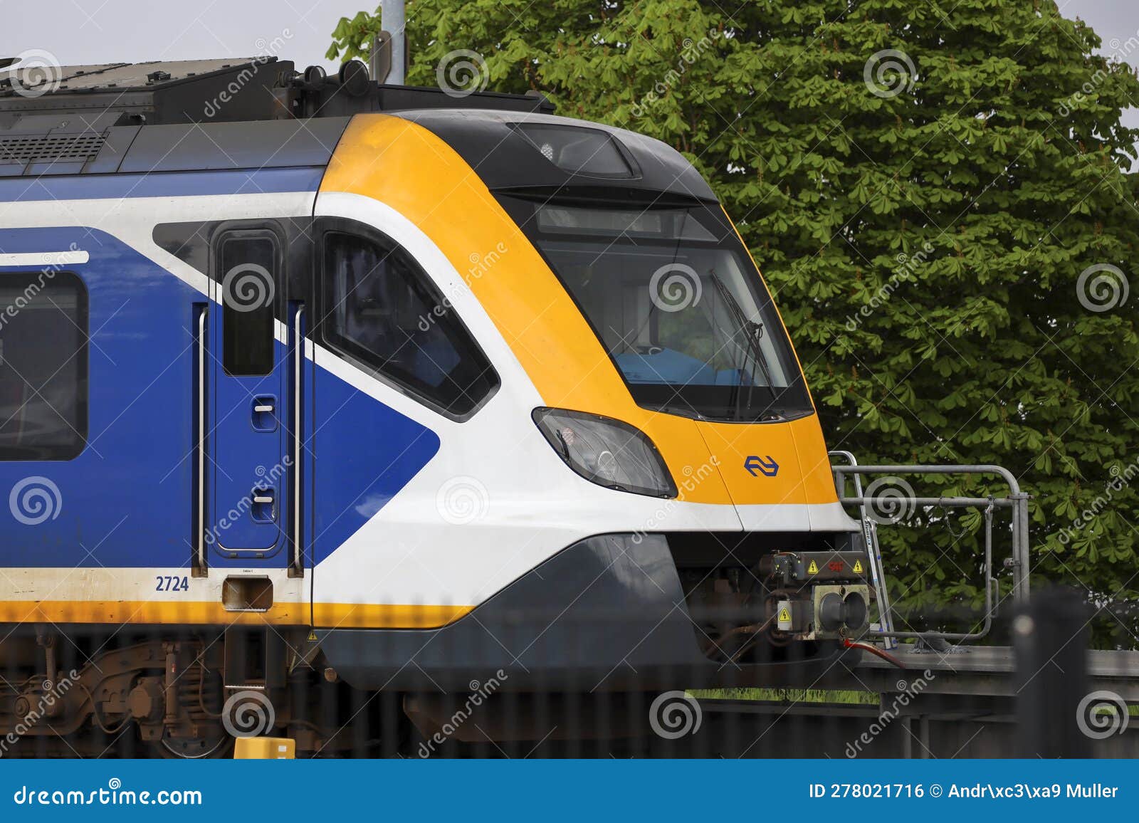 SLT Sprinter Train On Track At Train Station Den Haag Ypenburg In The ...