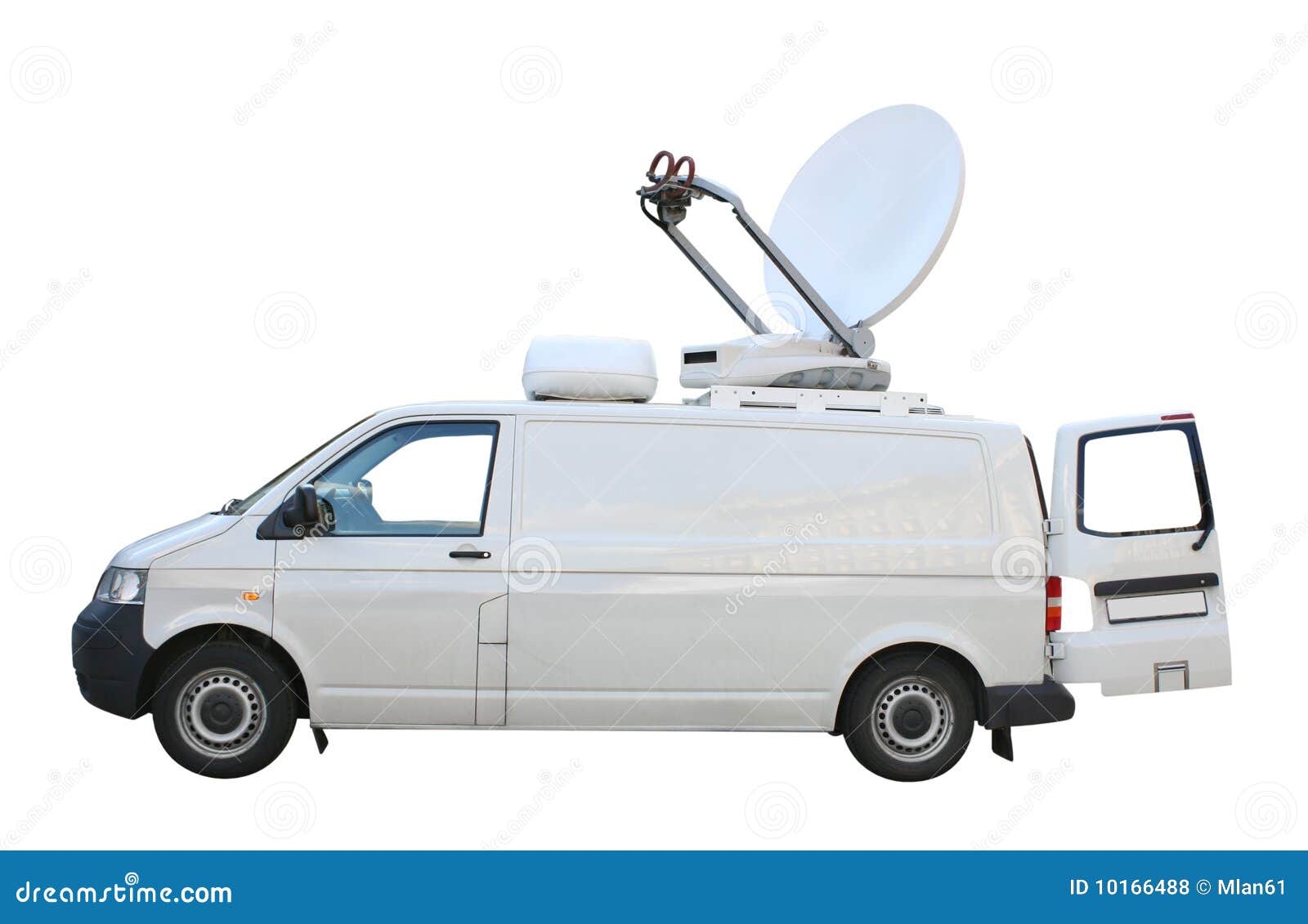 SNG Van stock photo. Image of broadcast, television, antenna - 10166488