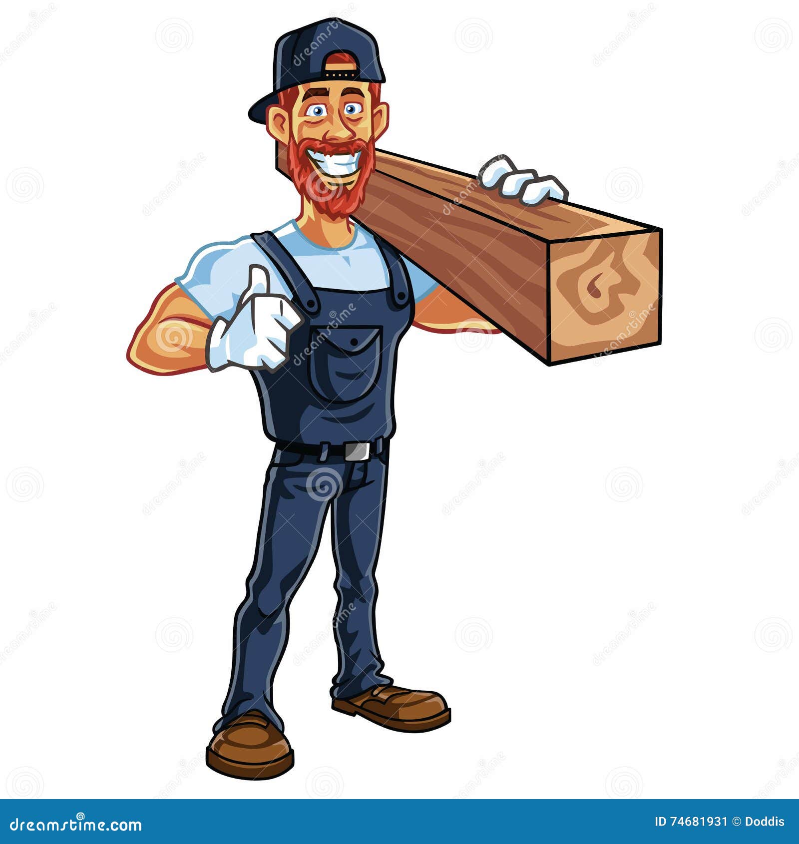 Snickare Cartoon Mascot Vector Vektor Illustrationer - Illustration av ...