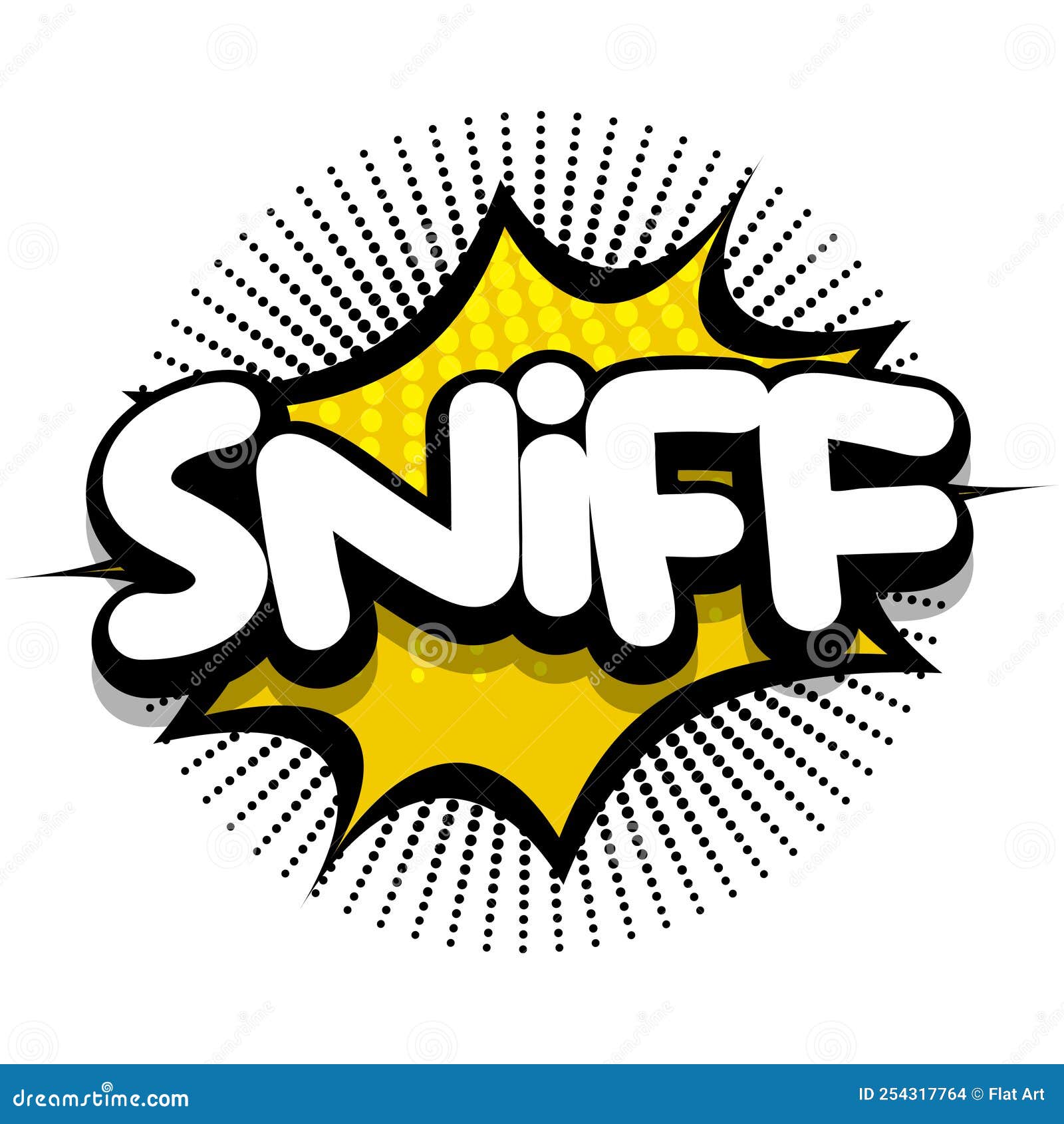 Sniff Comic Bright Template With Speech Bubbles On Colorful Frames ...