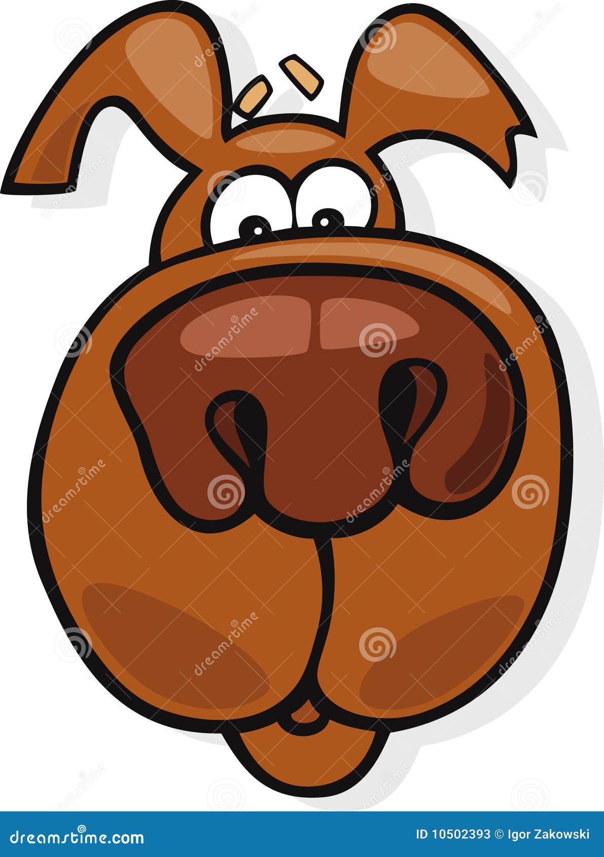 Sniffing dog icon stock vector. Illustration of trail - 10502393
