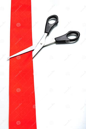 Snip and ribbon stock image. Image of ribbon, opening - 7406299
