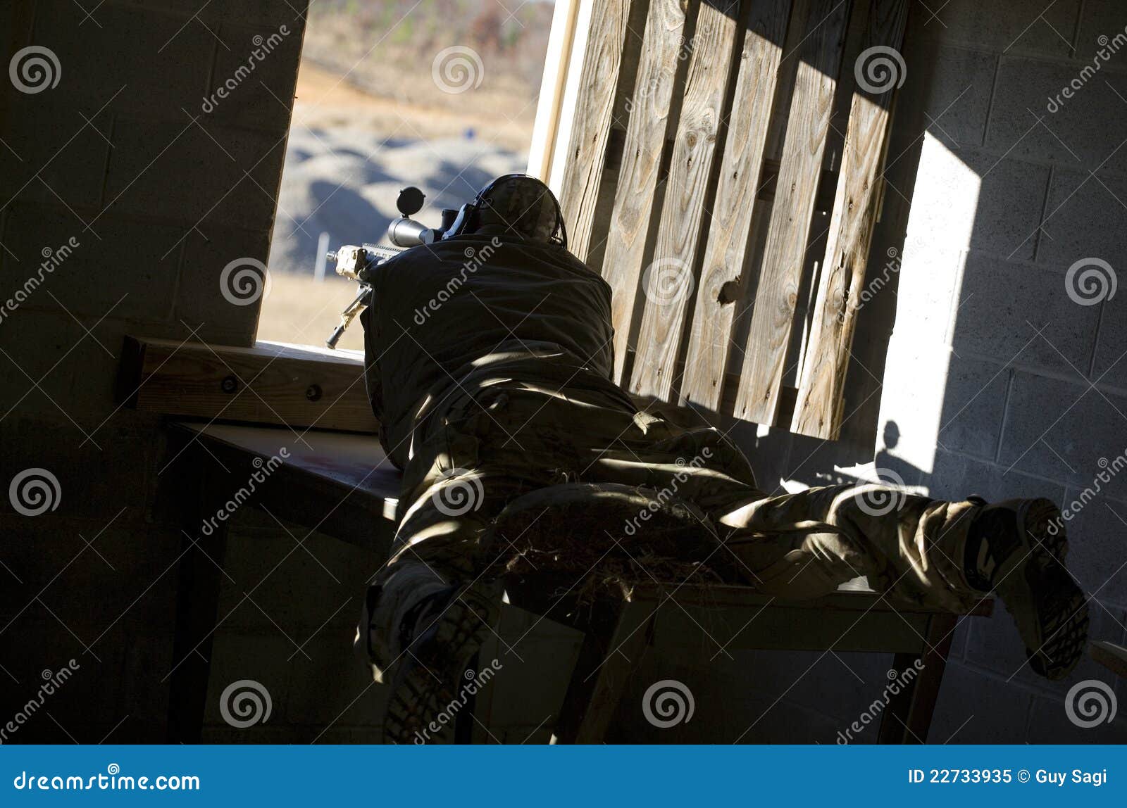Sniper stock image. Image of wood, firearm, weapon, sniper - 22733935