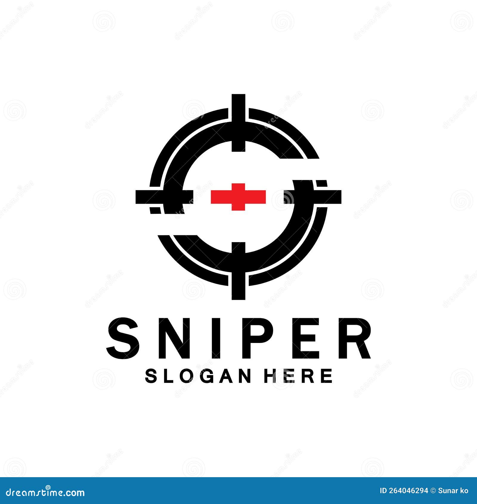 Sniper Aim Target Vector Logo. Initial S Target Logo Vector Stock ...