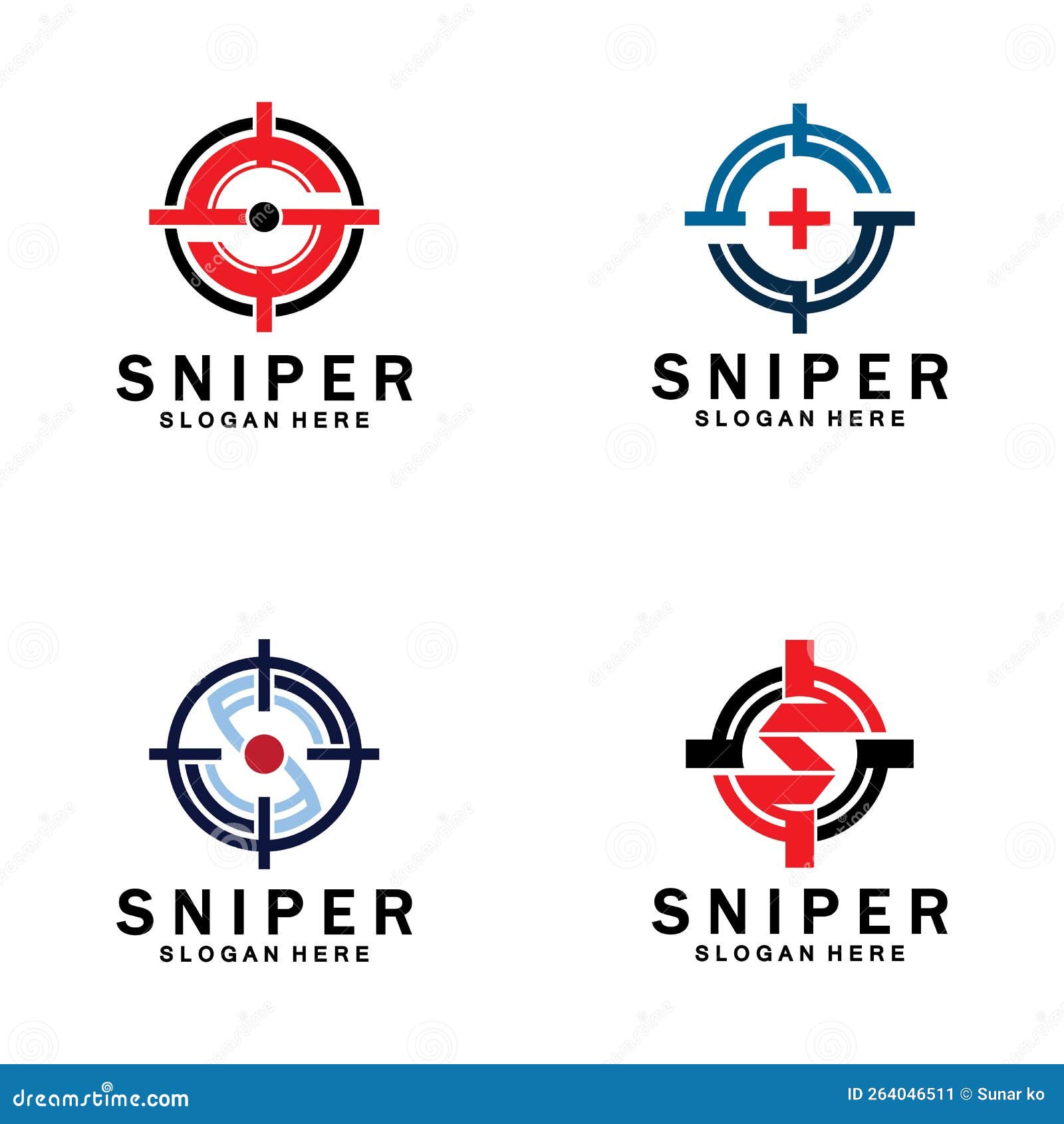 Sniper Aim Target Vector Logo. Initial S Target Logo Vector Stock ...