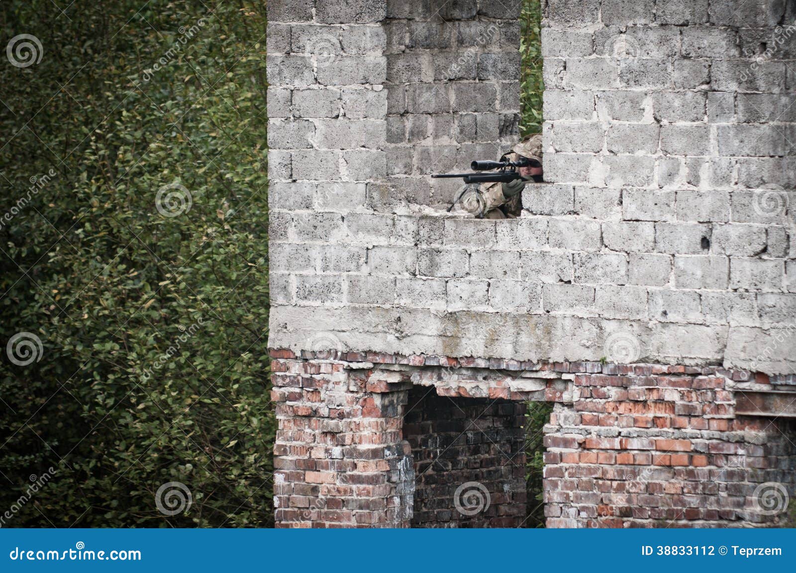Sniper Aiming on His Target Stock Photo - Image of guerrilla, conflict ...