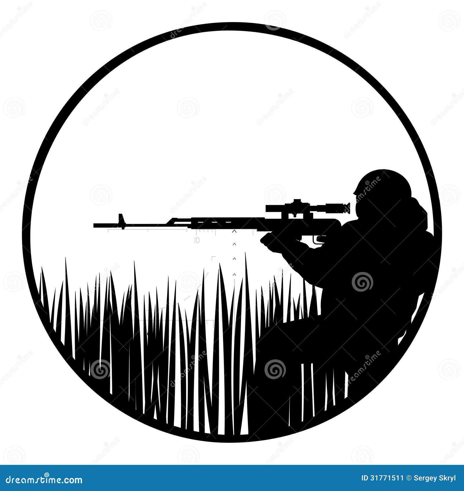 Sniper Cartoon Vector | CartoonDealer.com #31771511