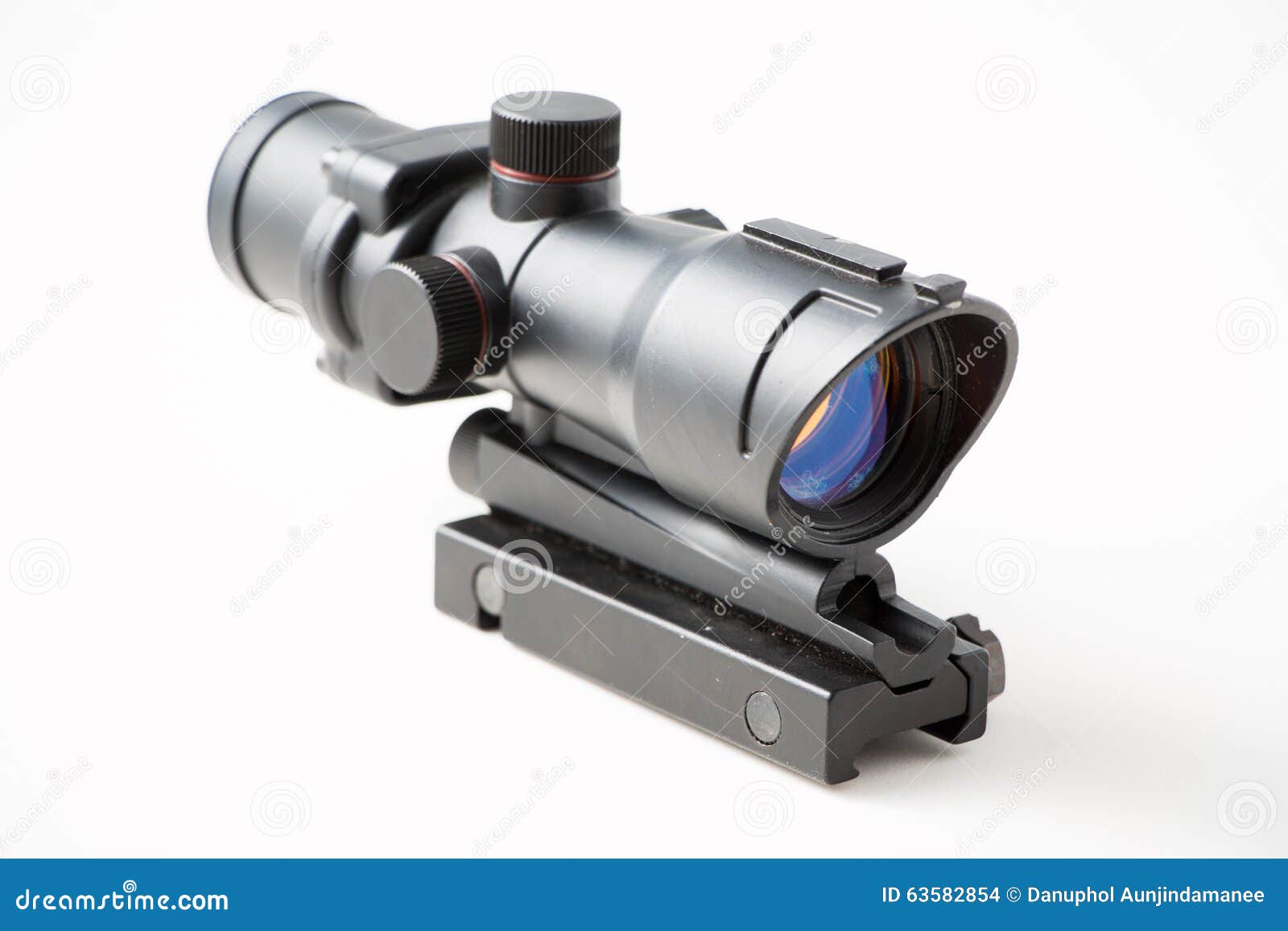 Sniper gun scope stock photo. Image of optical, hunting - 63582854