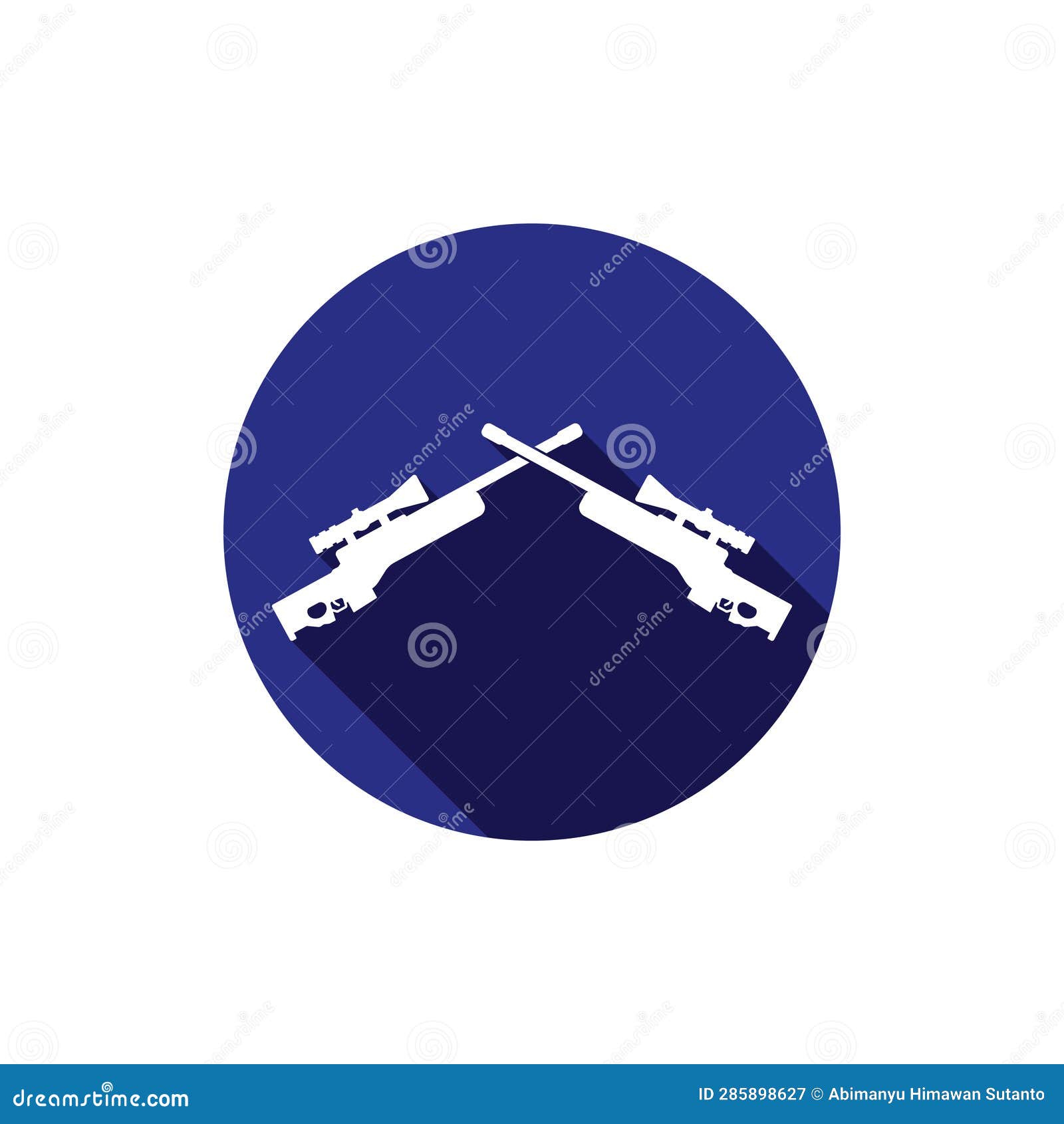 Sniper icon vector stock vector. Illustration of point - 285898627