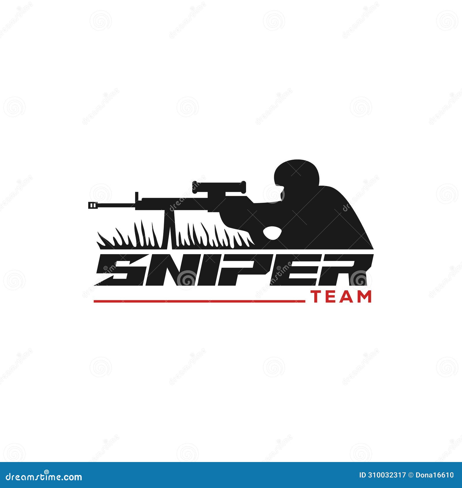 Sniper logo stock vector. Illustration of army, template - 310032317
