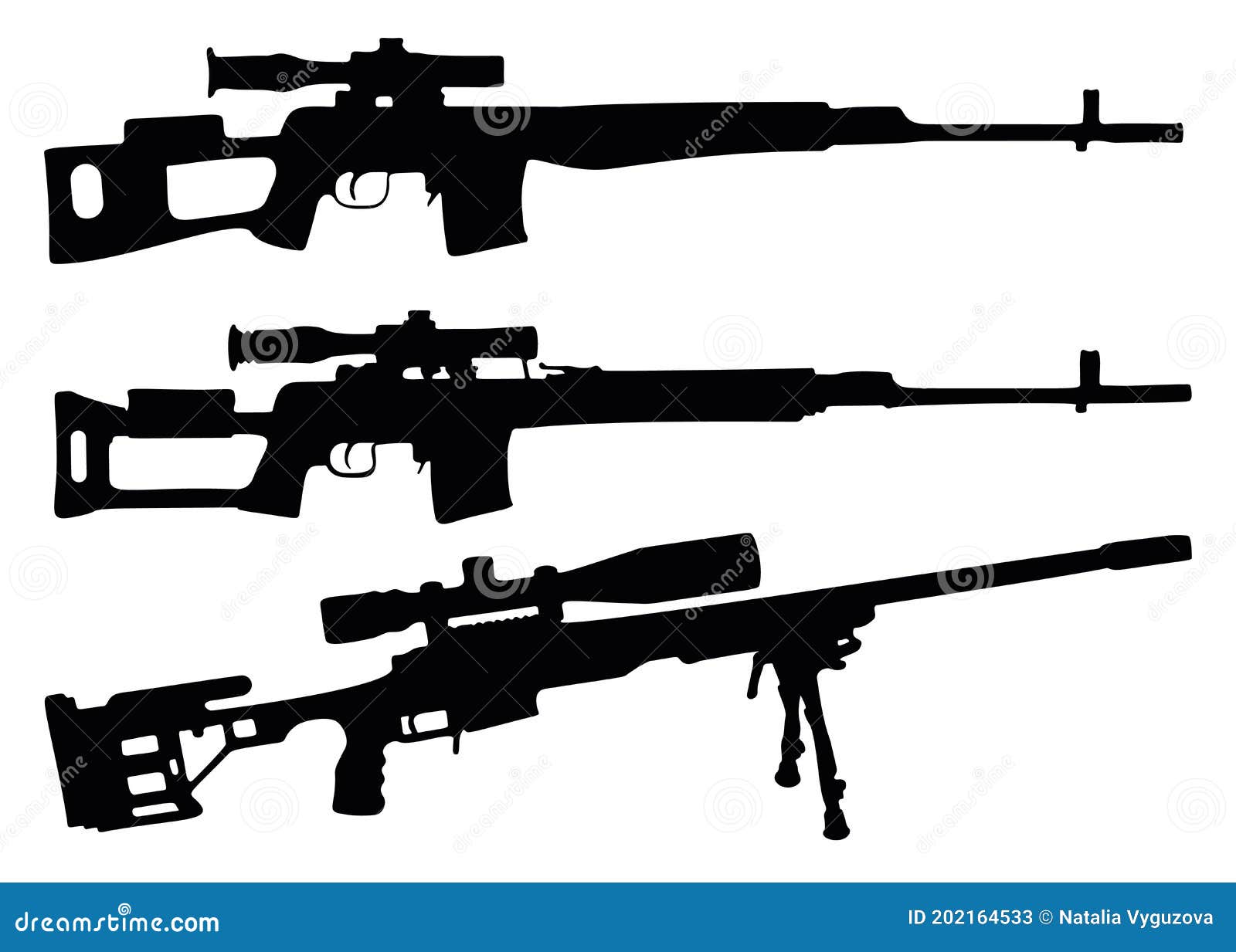 Sniper Rifle Included. Vector Image | CartoonDealer.com #202164533