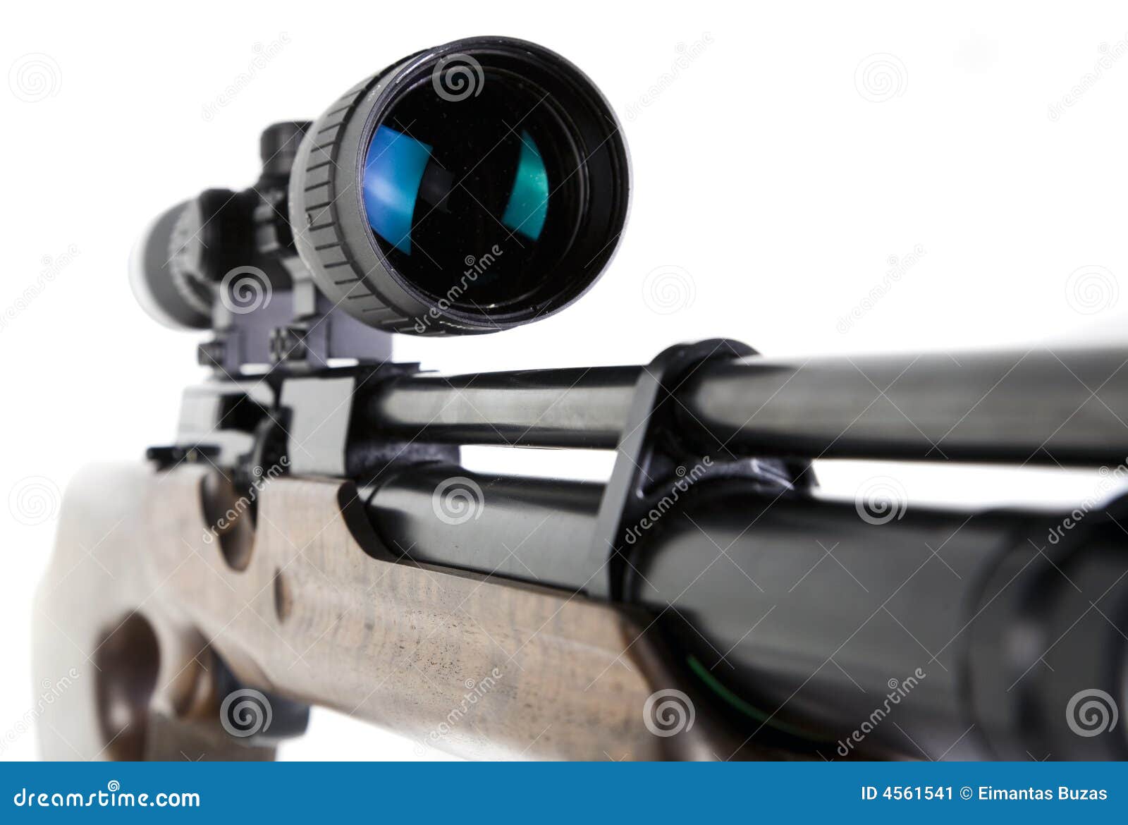 Sniper Rifle and Scope stock image. Image of special, ammunition - 4561541