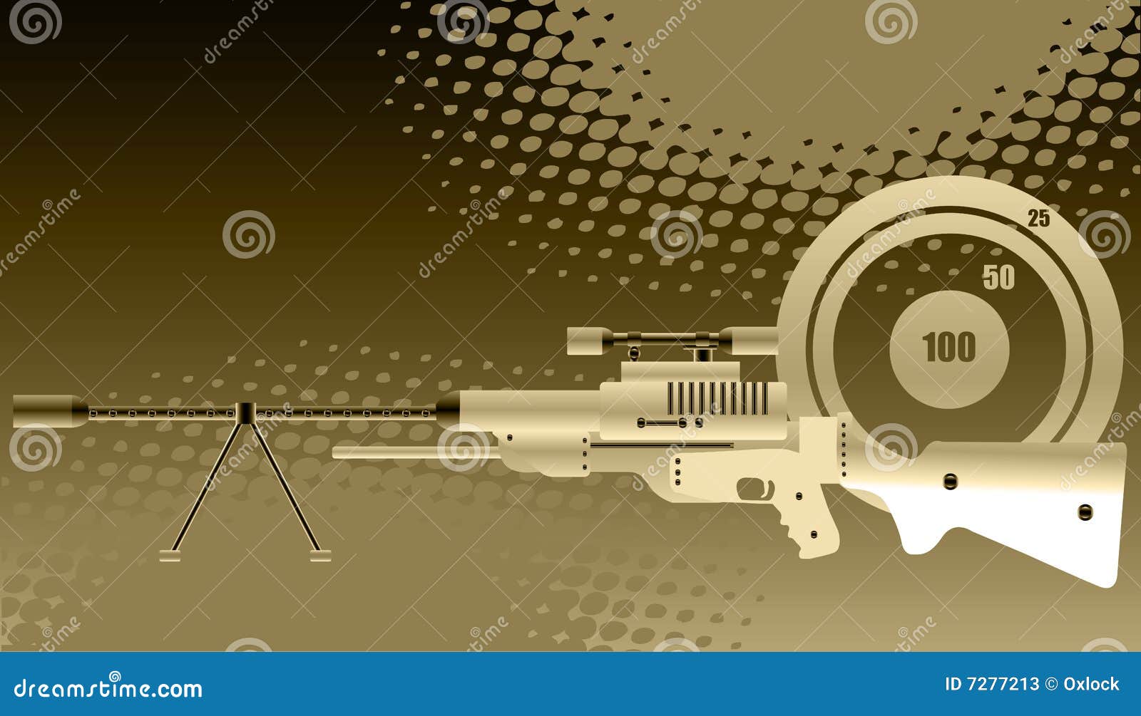 Sniper Rifle Illustration Royalty-Free Cartoon | CartoonDealer.com ...
