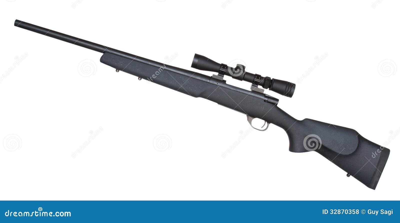 Sniper rifle stock photo. Image of riflescope, rifle - 32870358