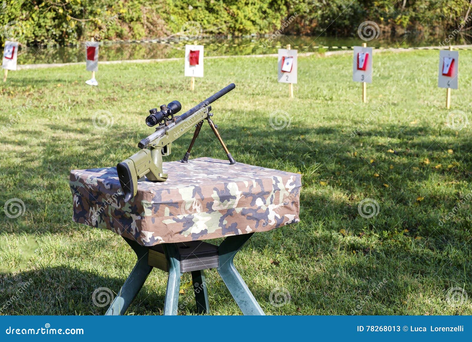 Sniper Rifle Shooting Range Stock Image - Image of scope, softair: 78268013