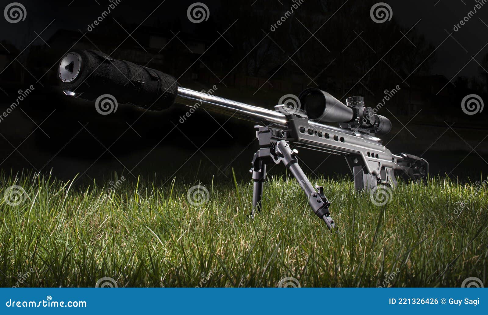 Sniper Rifle With Silencer