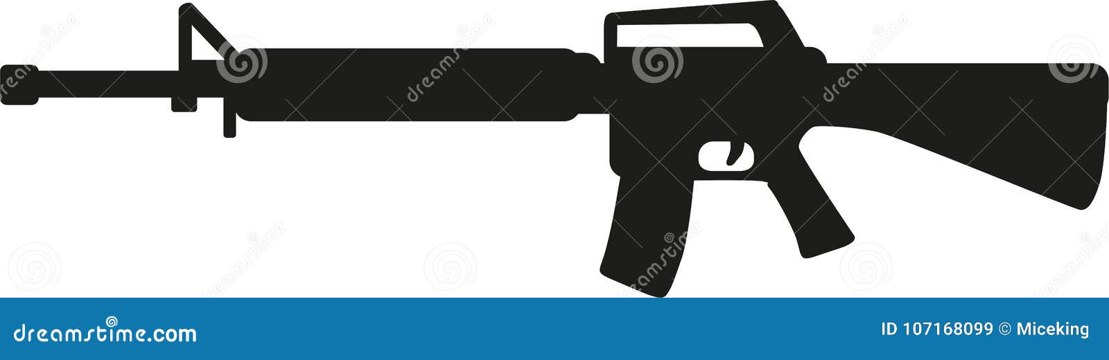 Sniper rifle weapon stock vector. Illustration of military - 107168099