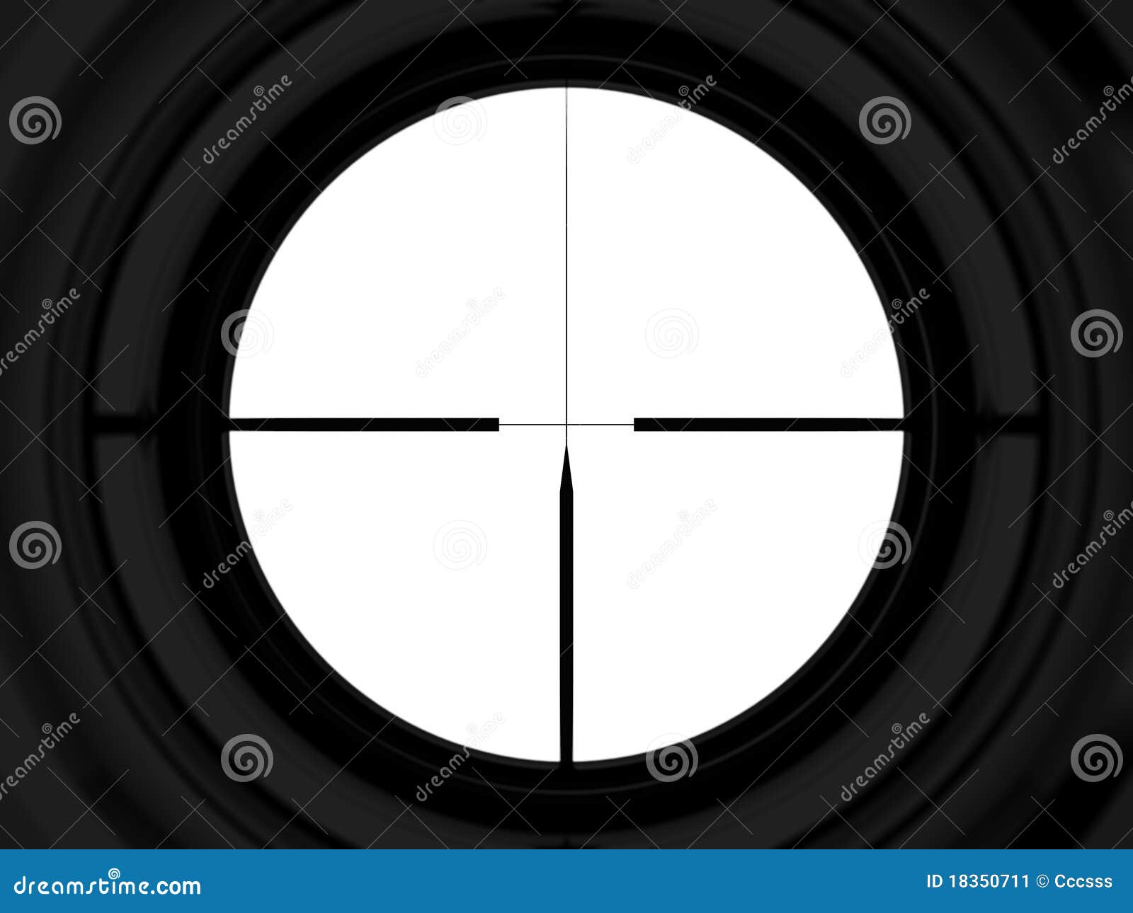 Sniper scope stock illustration. Illustration of lens - 18350711