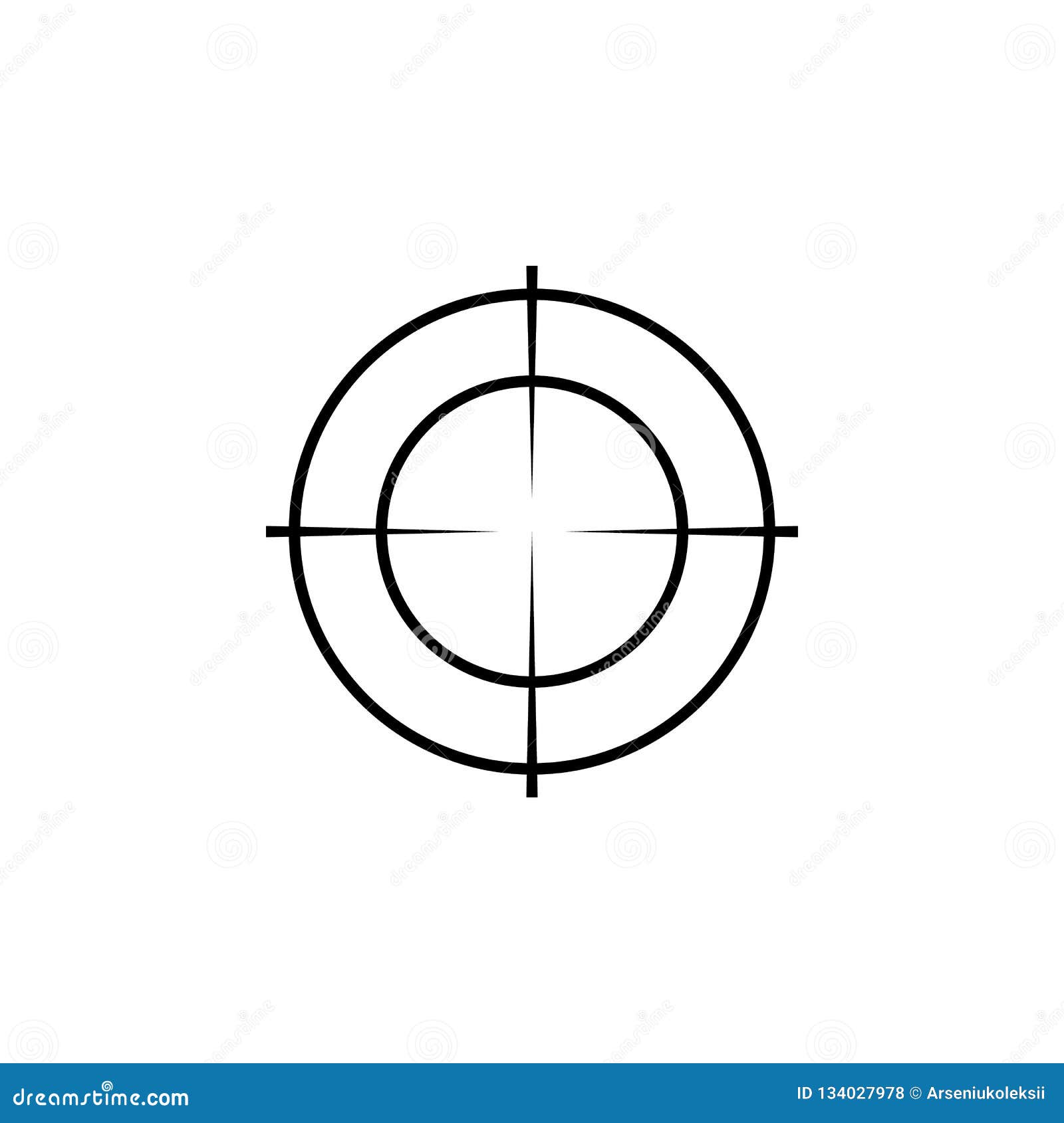 Sniper Scope Crosshairs Thin Icon Set. Isolated Rifle Gun Target Stock ... Sniper Scope Crosshairs Thin Icon Set. Isolated Rifle Gun Target Stock ...